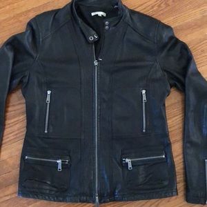 Vince | Jackets & Coats | Vince Leather Jacket Medium | Poshmark
